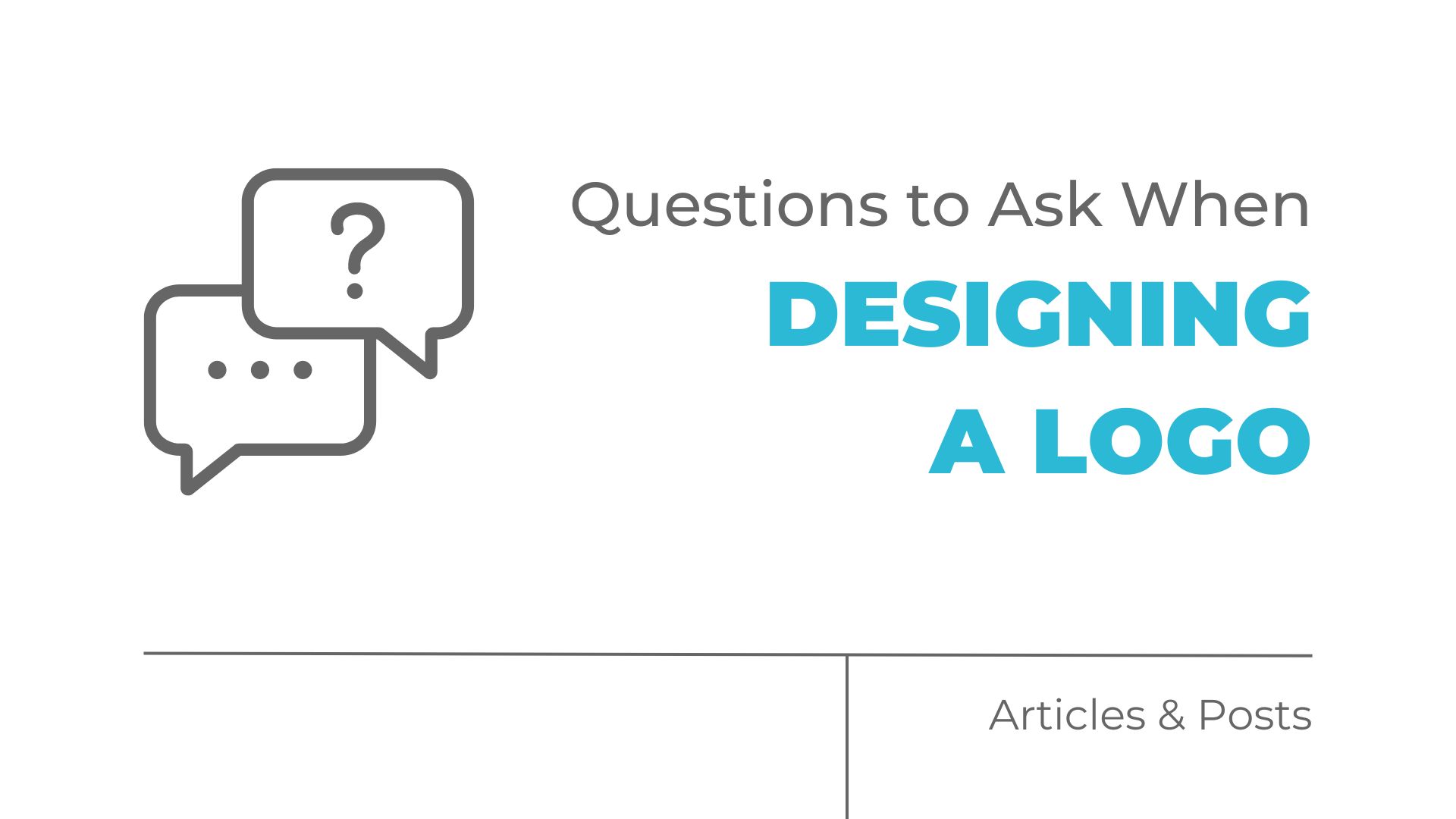 Questions to Ask When Designing a Logo - MOCK, the agency Questions to Ask When Designing a Logo - MOCK, the agency