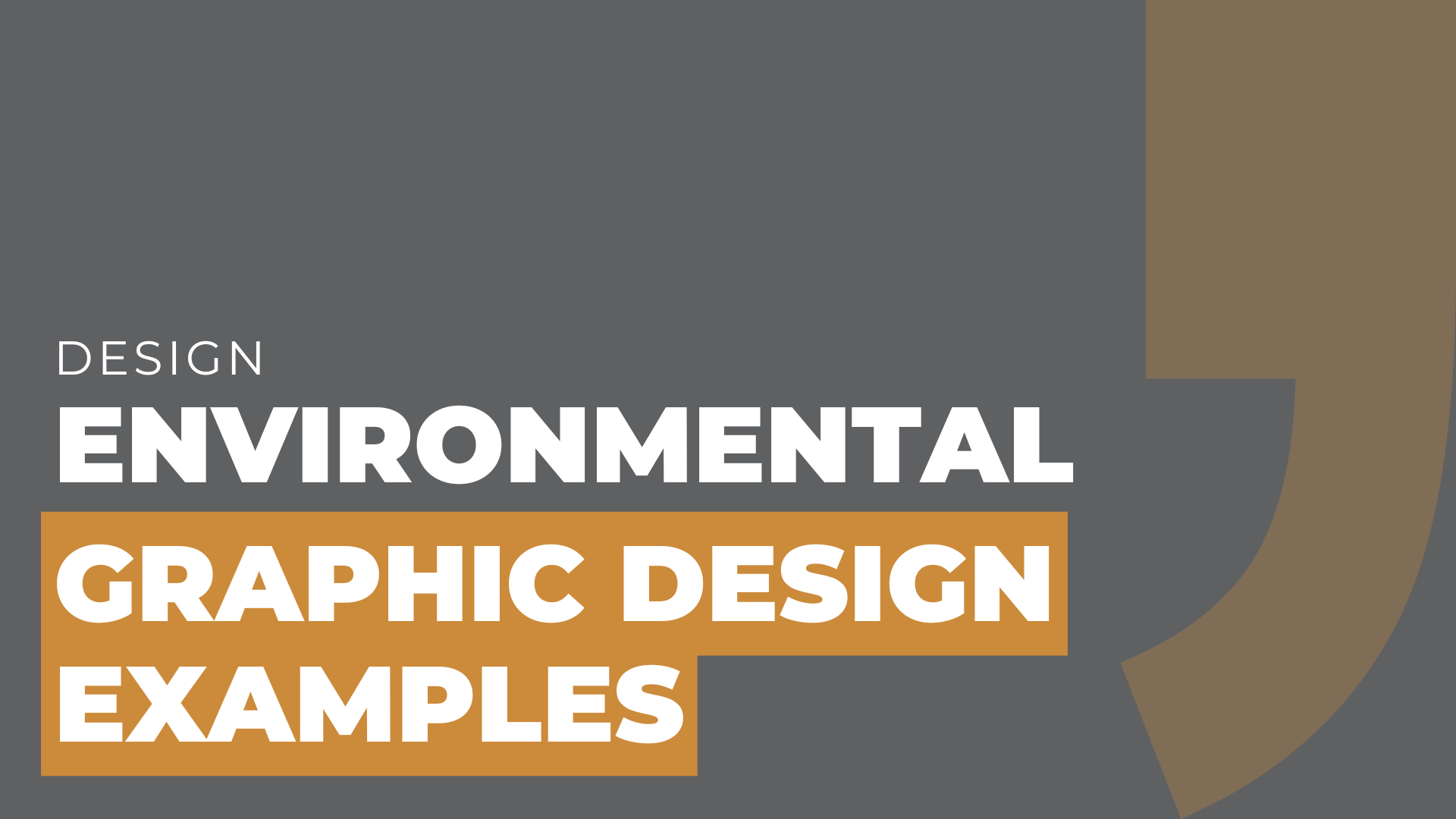 Environmental Graphic Design Examples - MOCK, the agency