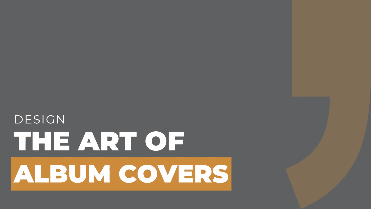 The Art of Album Covers: A Graphic Designer’s Approach - MOCK, the agency